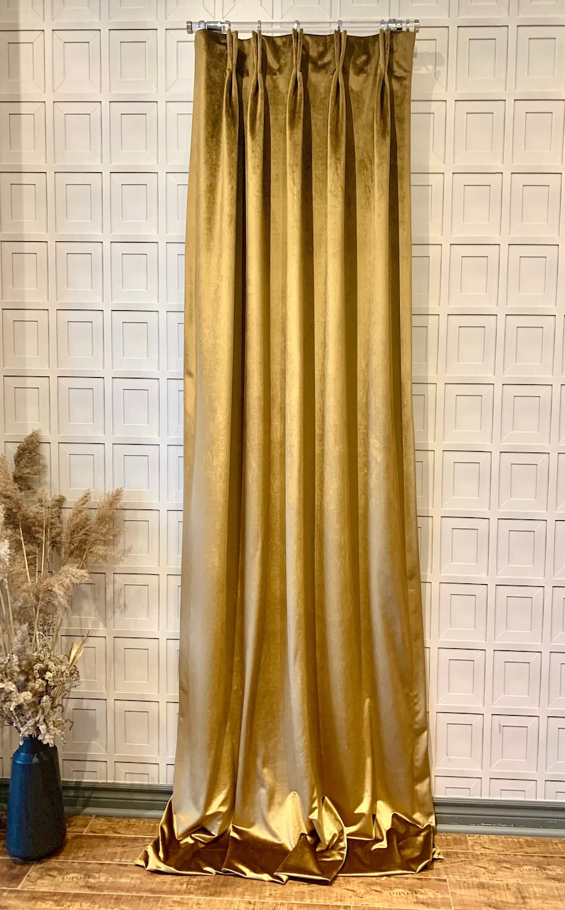 Luxury Italian Straw Custom Velvet Pinch Pleat Drapery Made in Canada ...