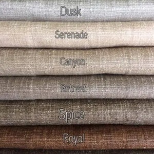 Pembrook Faux Tussah Silk Drapery Fabric by the Yard. 38 Colors. - Etsy