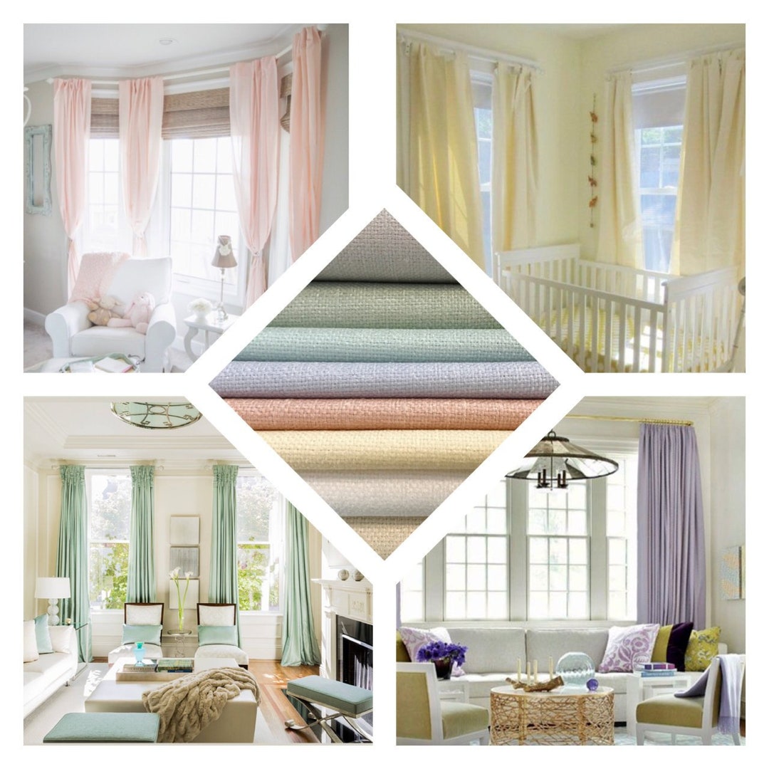 Pastel Colors Designer Drapery Panels."pastel Dreams".custom Draperies ...
