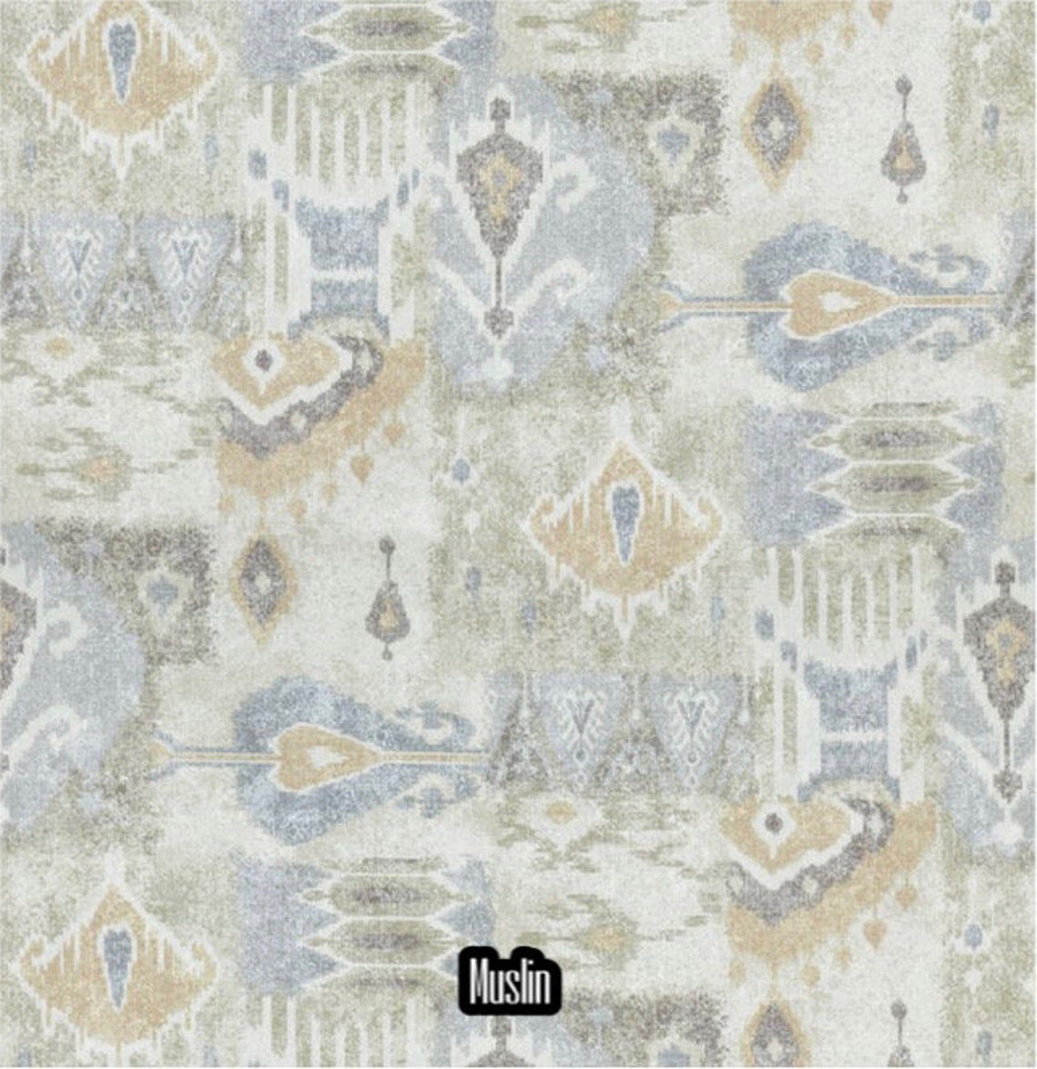 August HF Designer Curated Cotton Print Drapery Panels in 3 Colors ...