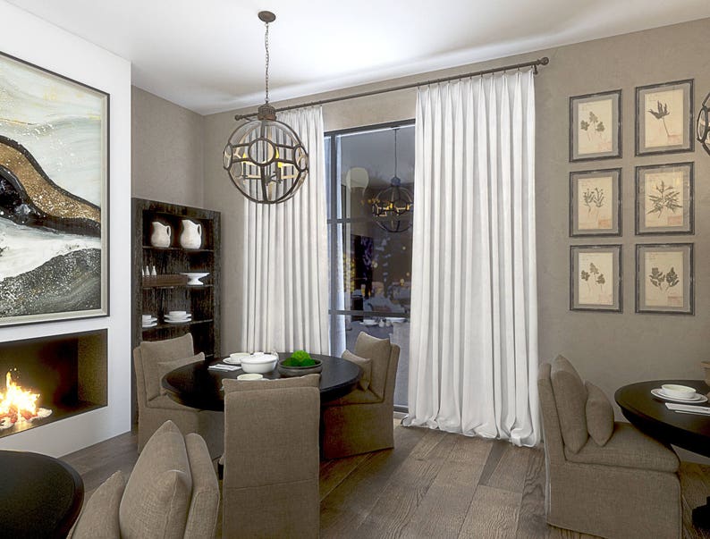 Reverie French Pleat Custom Drapery in 25 fabric color | Etsy