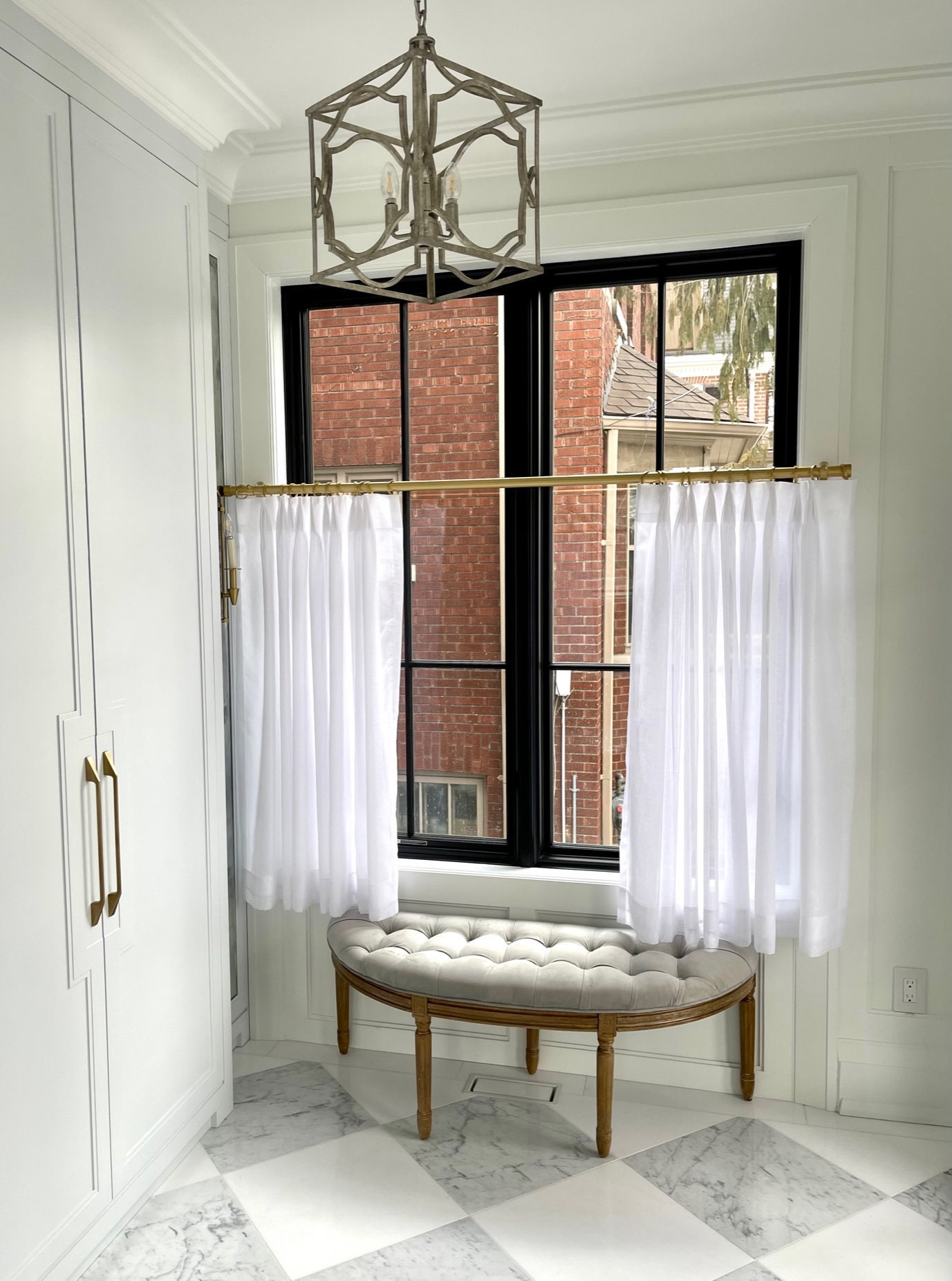 French Pleat Café Curtains by Hfdrapery. Custom French Pleat Designer ...