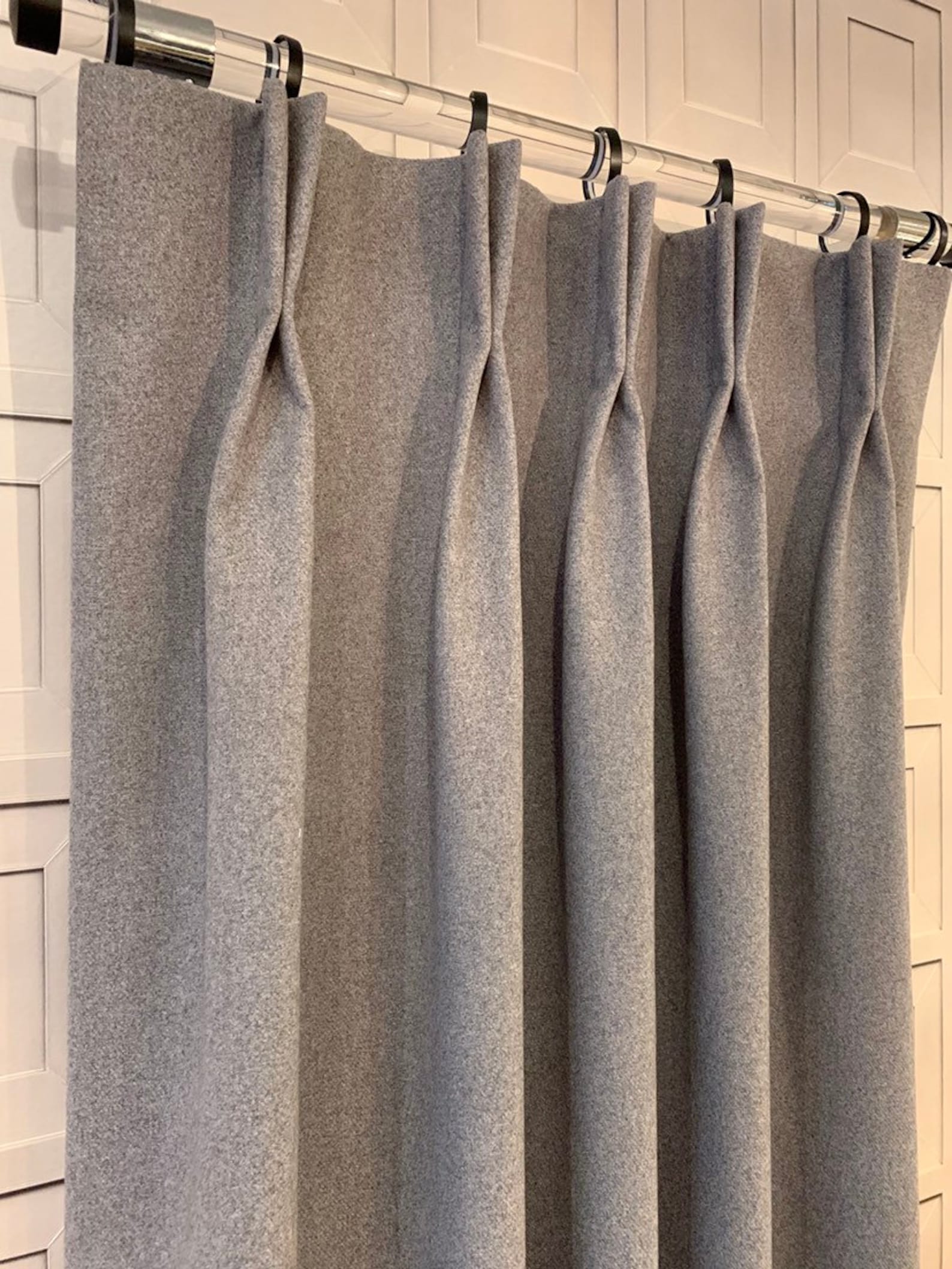 Suited Brushed Wool Tweed Drapery Collection. High Quality Wool Drapery ...