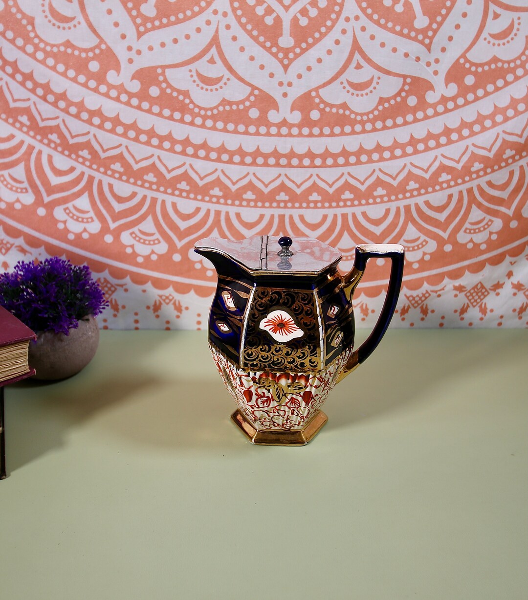 Vintage Coffee Pot Queen A W S Coffee Pot Old Hot Water Jug - Etsy