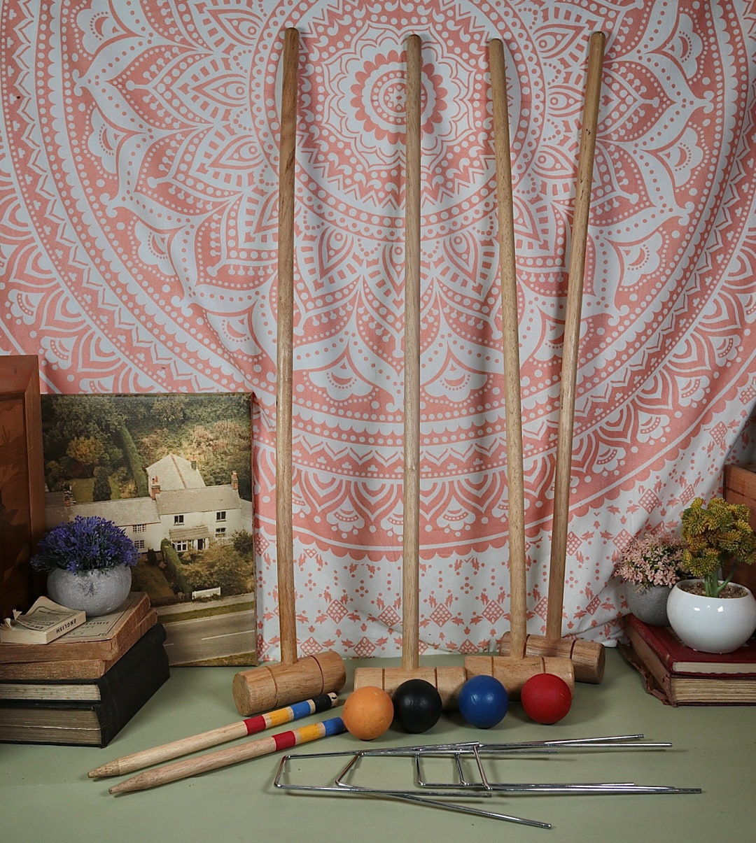 Vintage Croquet Set Garden Games Set Children's Croquet Set - Etsy
