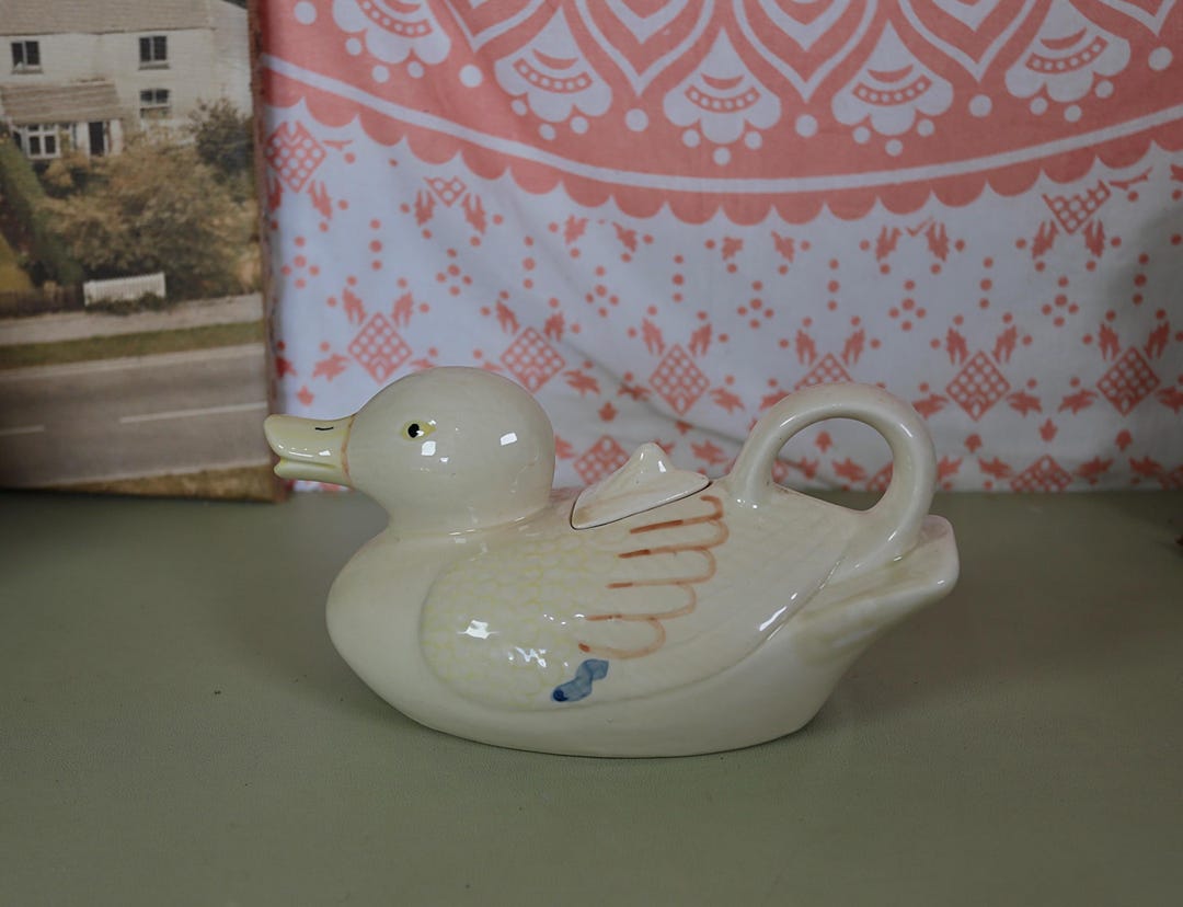 Vintage Teapot Novelty Duck Teapot - Etsy