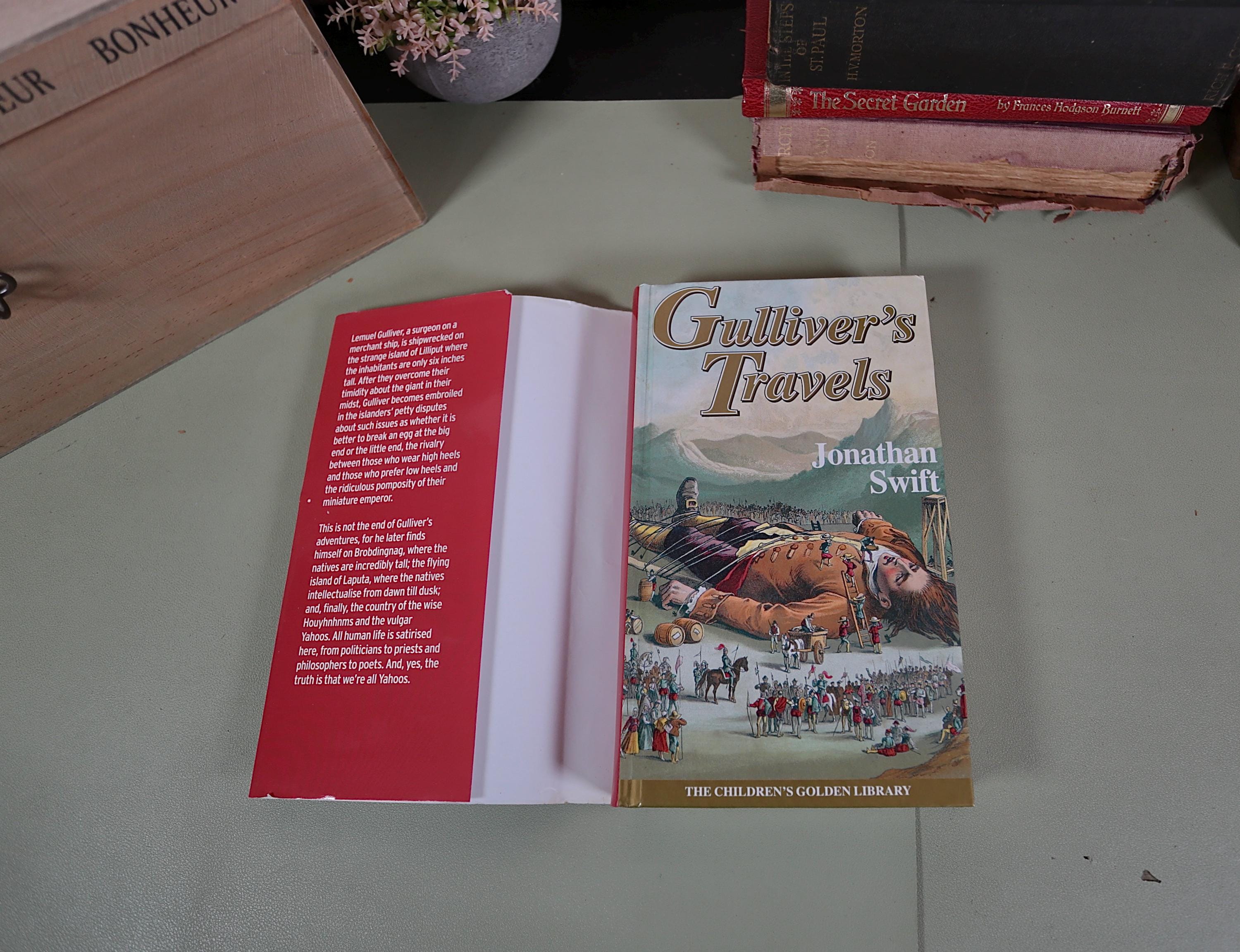 Vintage Book Gullivers Travels by Jonathan Swift the Children's Golden ...