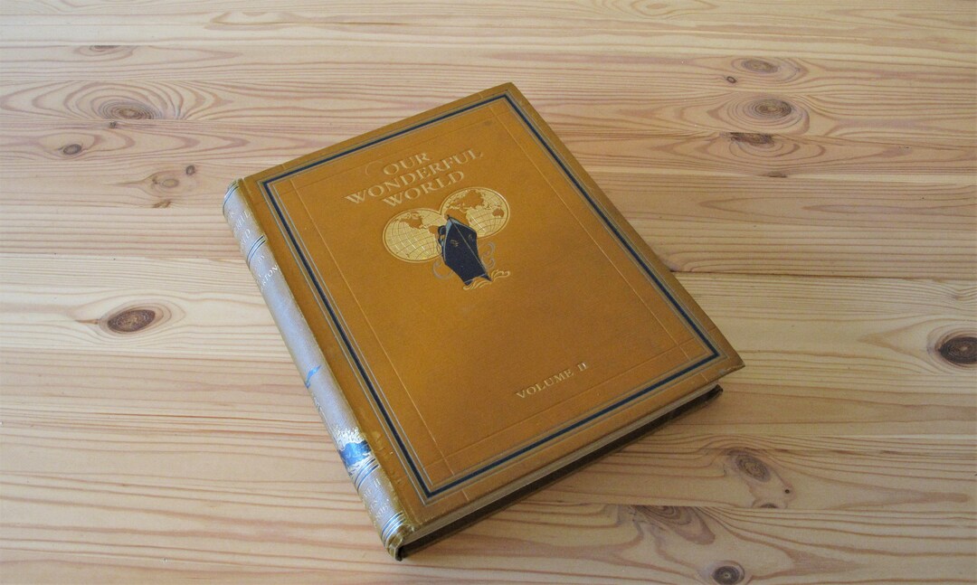 Vintage Book Our Wonderful World Book - Etsy