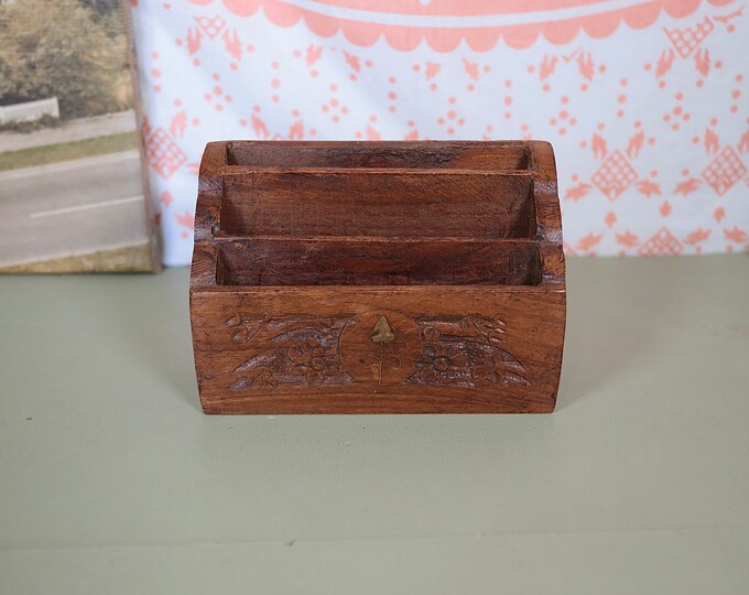 Vintage Letter Rack Wooden Letter Rack - Etsy