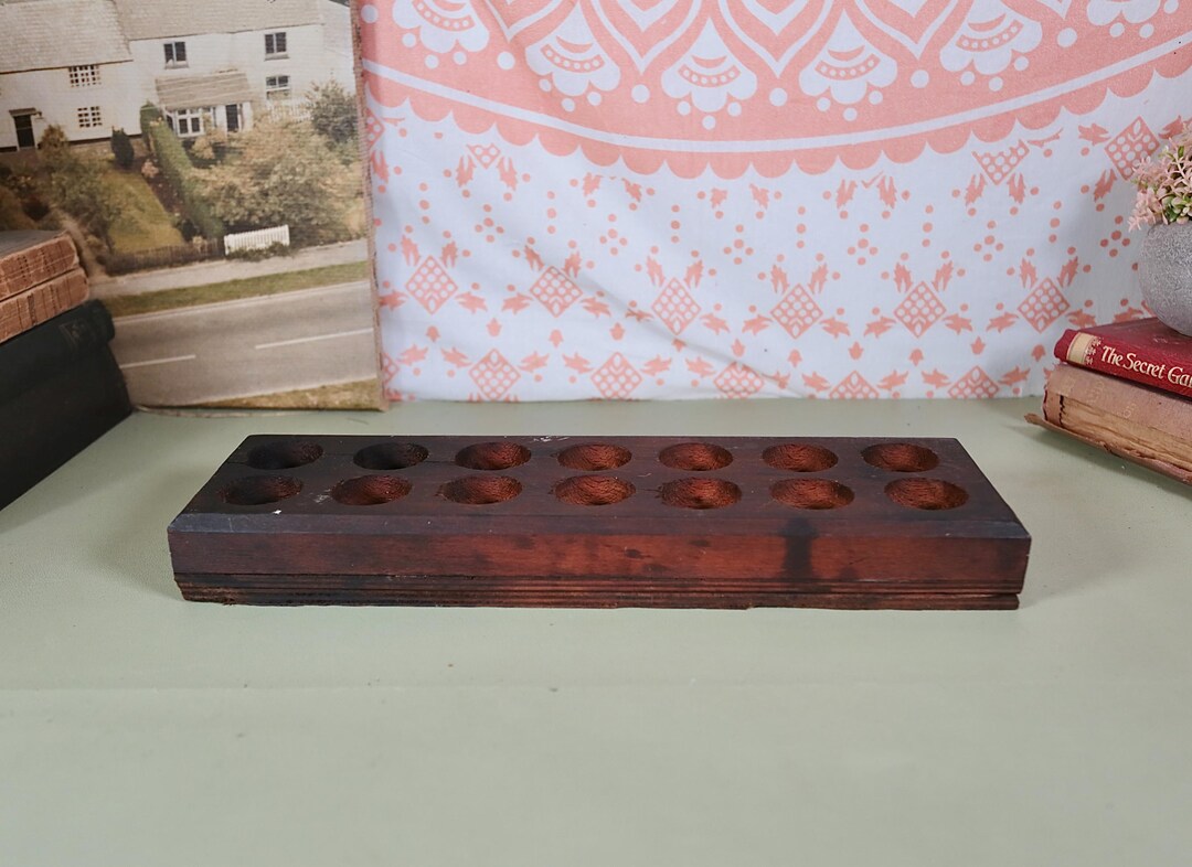 Vintage Wooden Lab Test Tube Holder Small Bottle Holder - Etsy