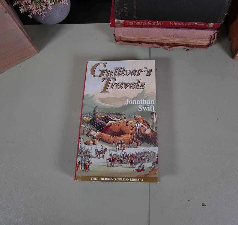 Vintage Book Gullivers Travels by Jonathan Swift the Children's Golden ...