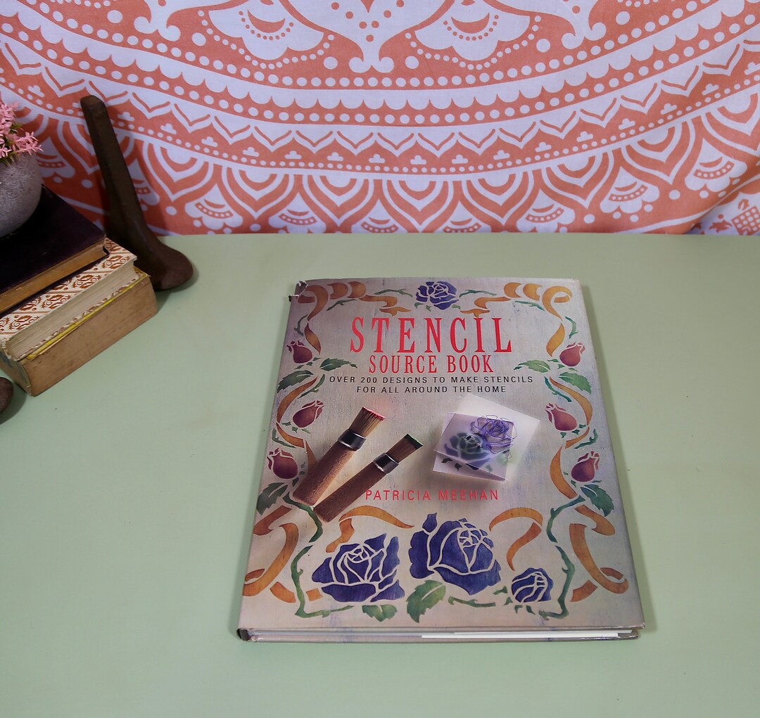 Vintage Book Stencil Source Book - Etsy