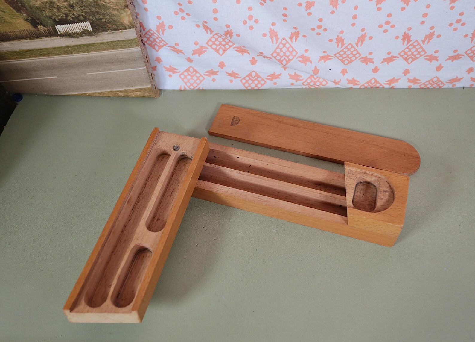 Vintage Pencil Box Wooden Pencil Box - Etsy UK