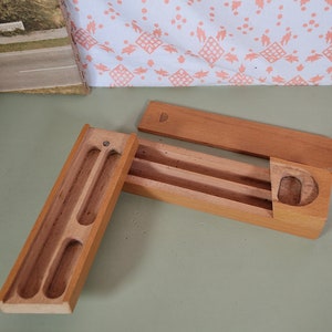 Vintage Pencil Box Wooden Pencil Box - Etsy UK