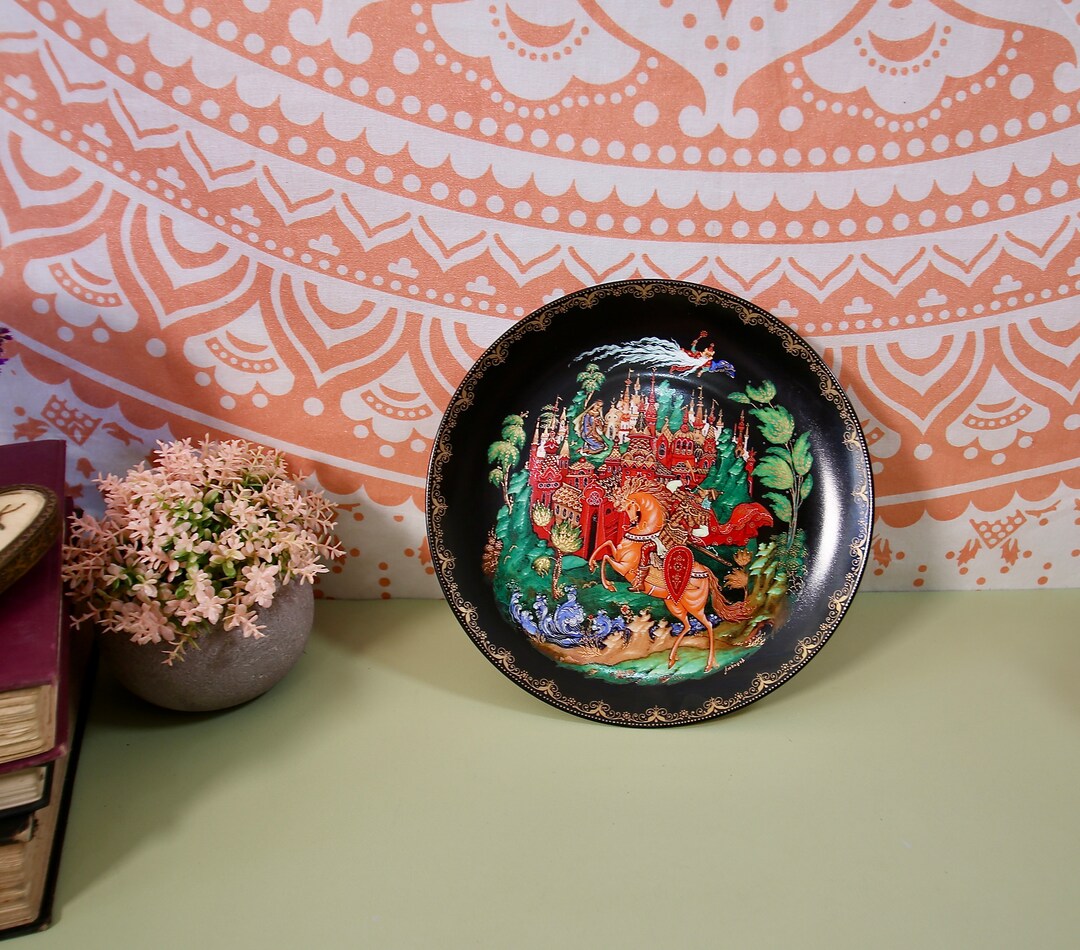 Vintage Plate Russian Tianex Decorative Plate - Etsy
