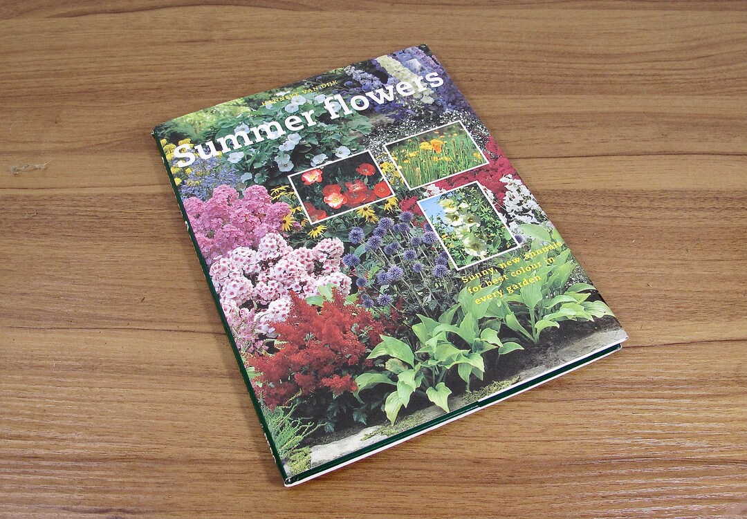 Vintage Book Summer Flowers Book - Etsy