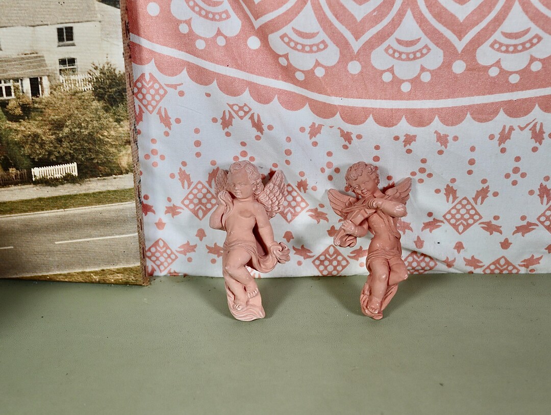 Vintage Terracotta Cherubs Set of 2 - Etsy