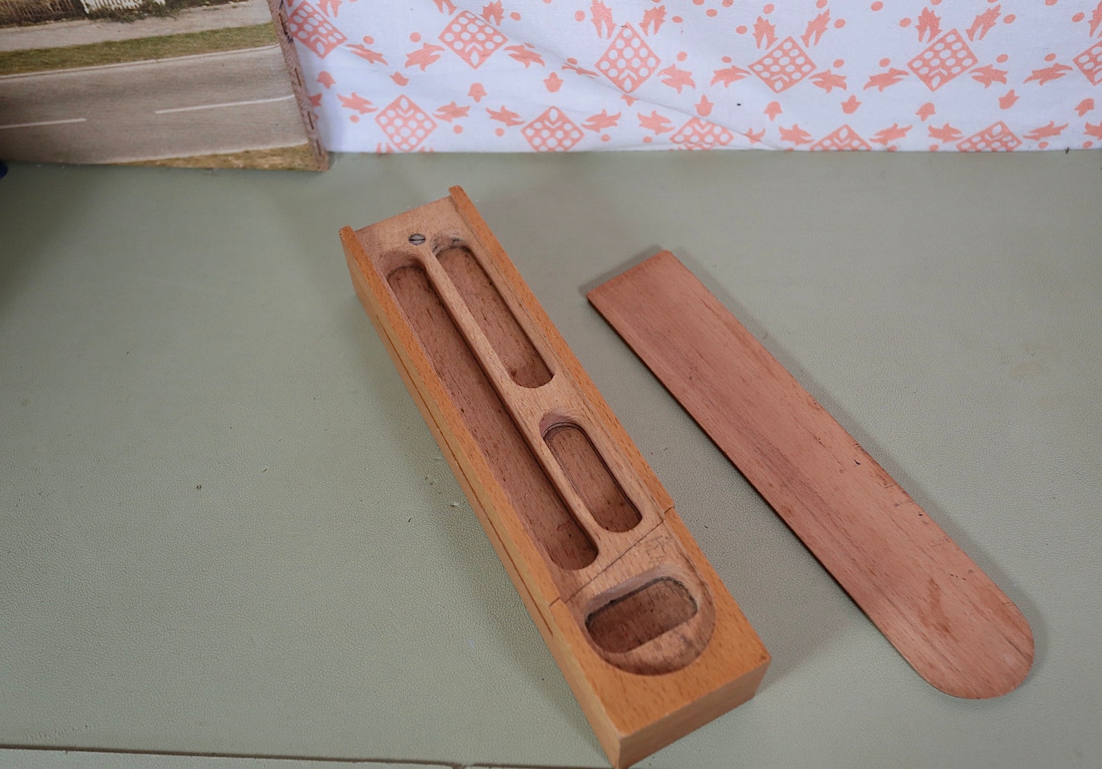 Vintage Pencil Box Wooden Pencil Box - Etsy UK