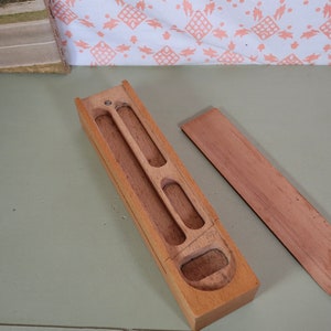 Vintage Pencil Box Wooden Pencil Box - Etsy UK