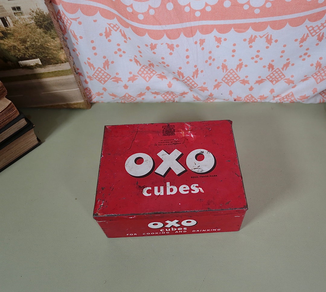 Vintage Tin Rustic Oxo Cubes Tin - Etsy