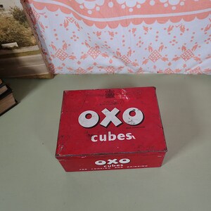 Vintage Tin Rustic Oxo Cubes Tin - Etsy