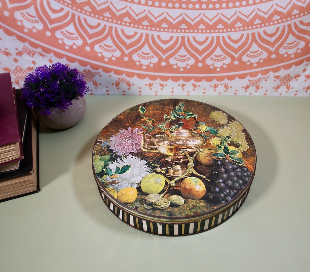Vintage Tin Rustic Storage Tin - Etsy