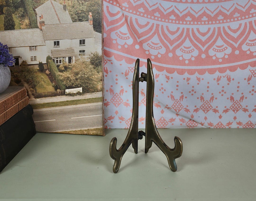 Vintage Brass Folding Photo Easel Brass Photo Stand - Etsy