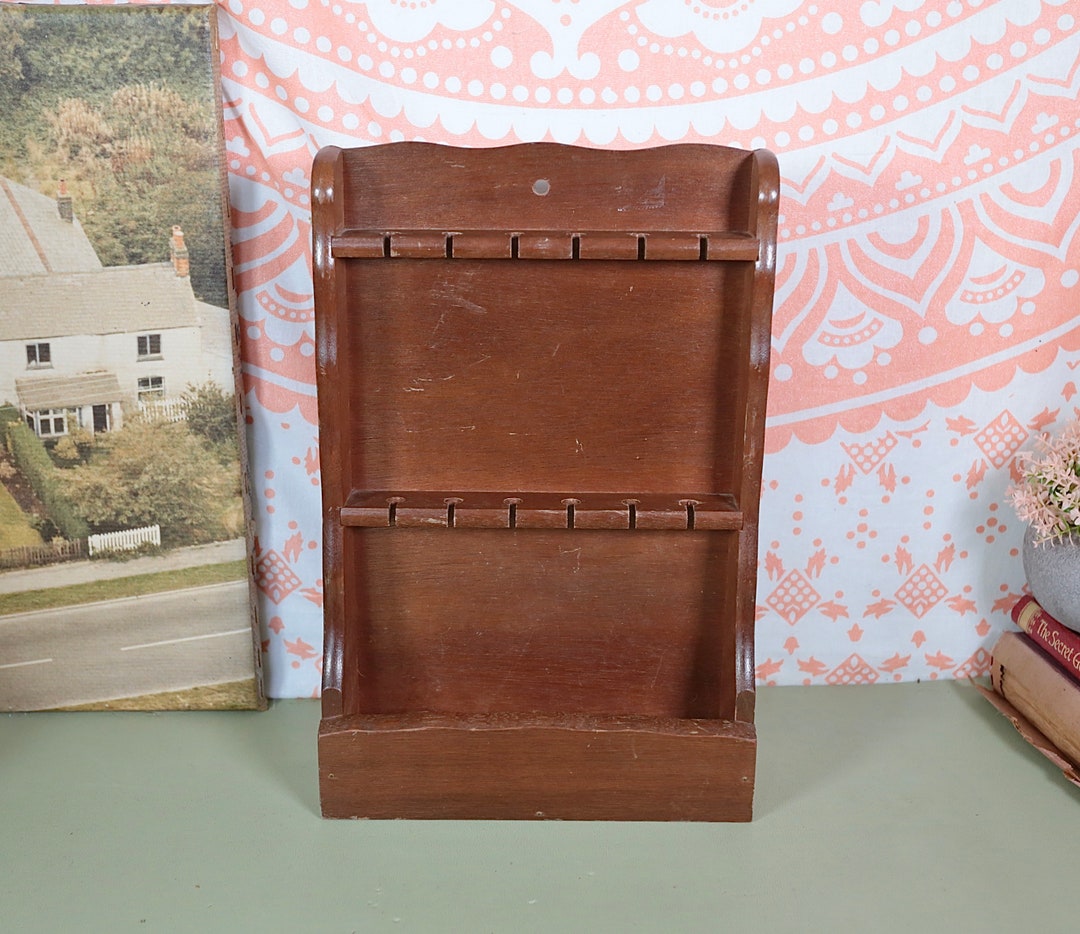Vintage Shelf Small Wooden Display Shelf Spoon Display Shelf - Etsy