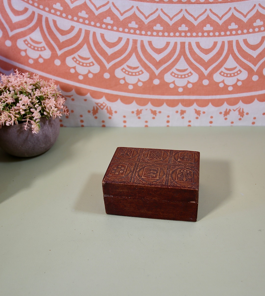 Vintage Rustic Small Wooden Storage Box - Etsy
