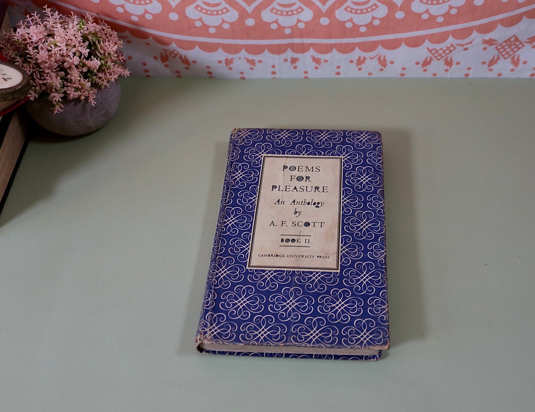 Vintage Book Poems for Pleasure an Anthology Book by A F Scott - Etsy