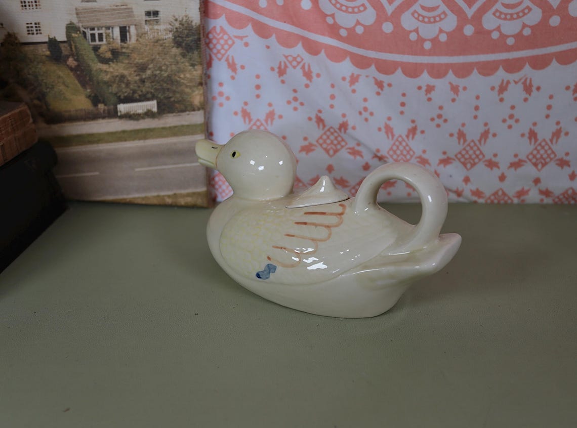 Vintage Teapot Novelty Duck Teapot - Etsy