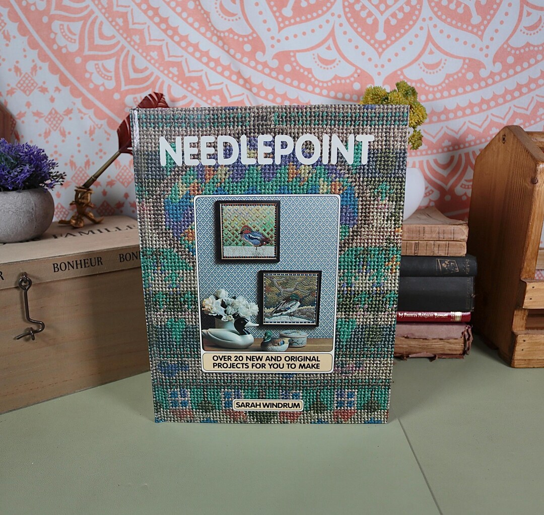 Vintage Needlepoint Book 20 Projects by Sarah Windrum - Etsy