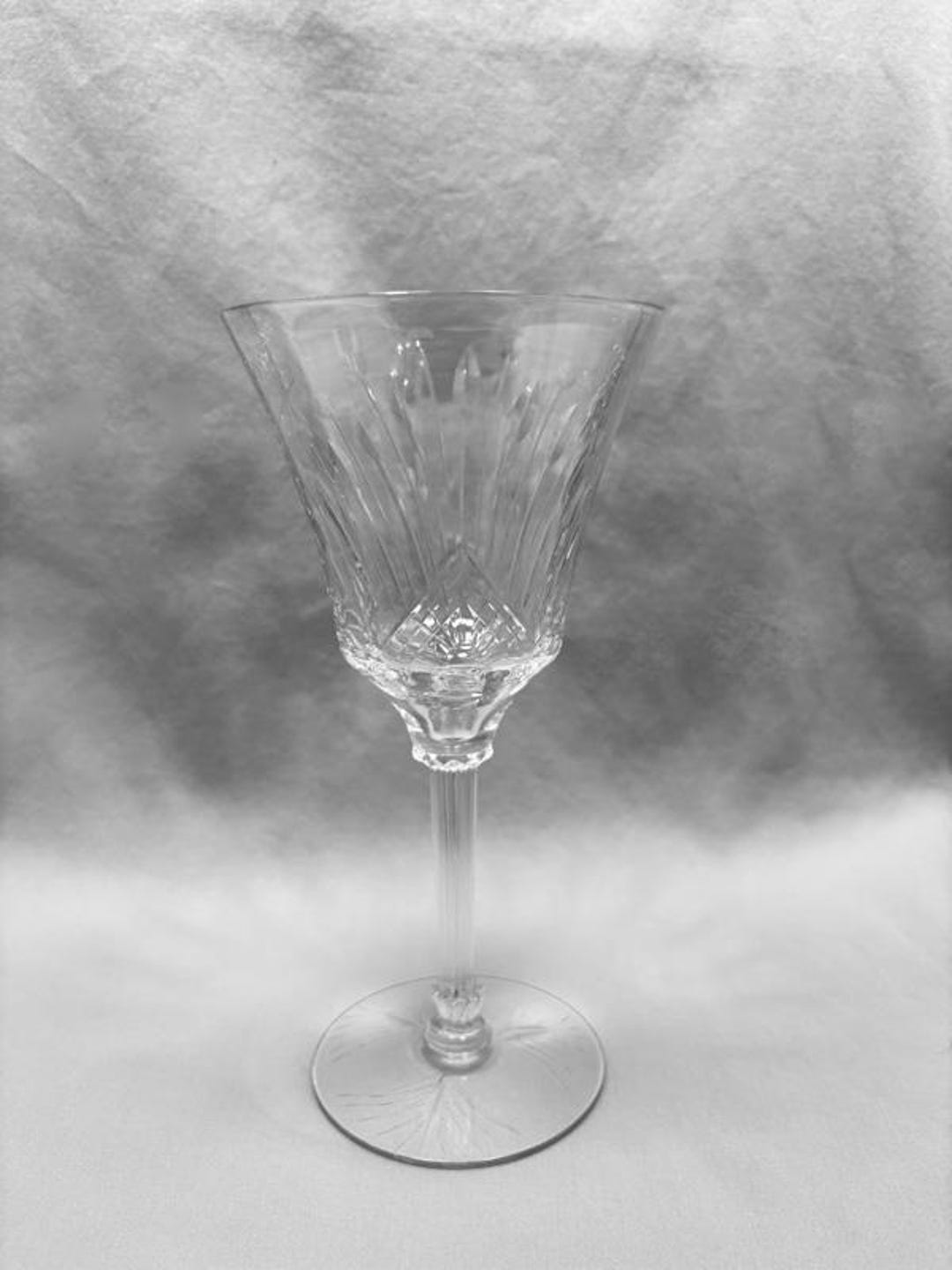 Vintage Tiffin-franciscan Elysia Crystal Water Goblet: Faceted Stem ...