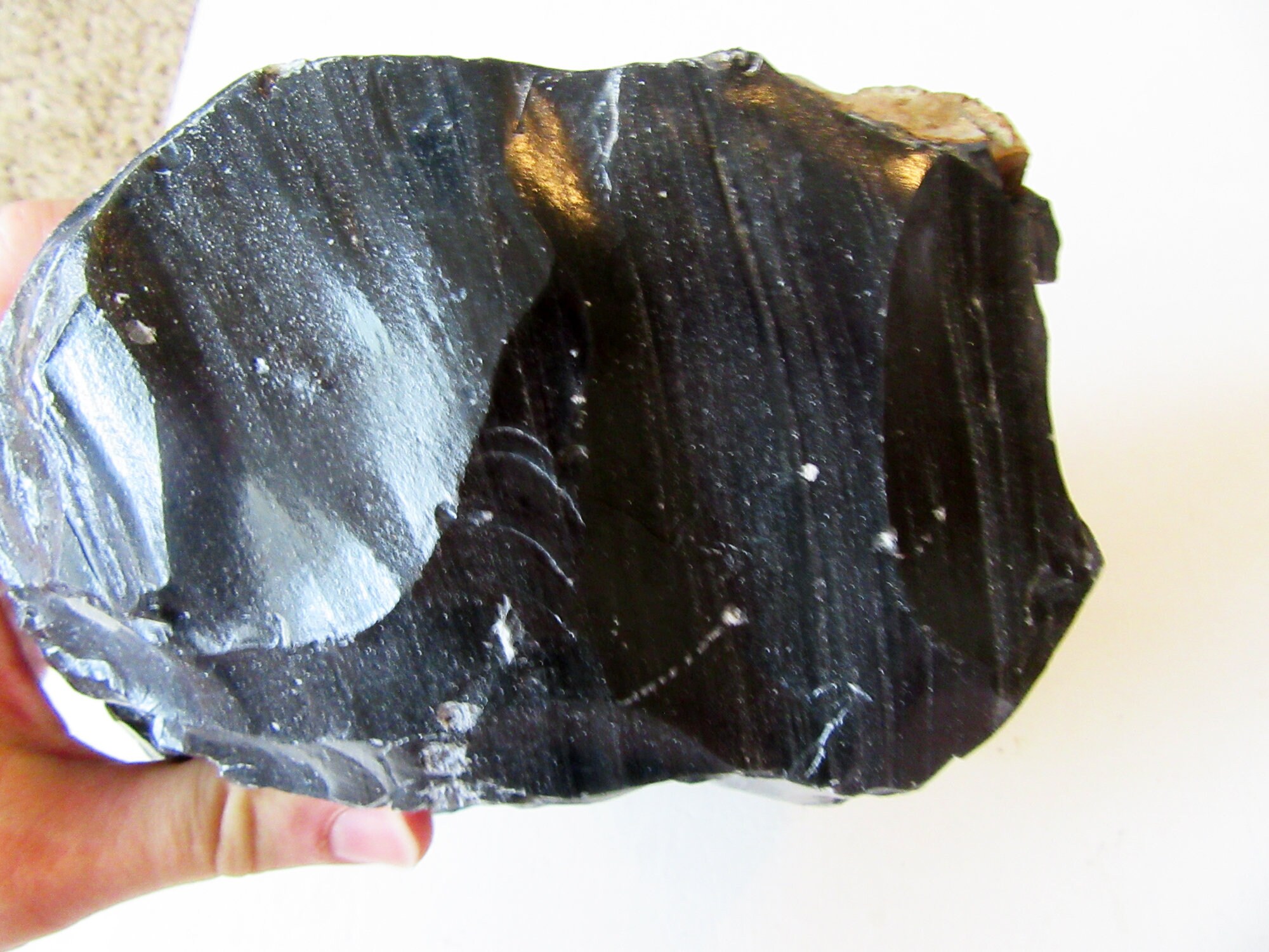 Obsidian Chunk Very Large Raw Knapping Supply Volcanic | Etsy