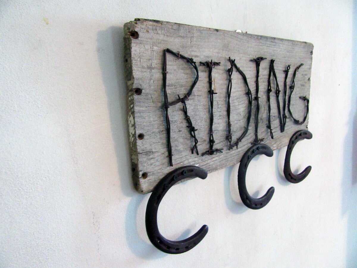 Rustic Rusty Barbed Wire Sign Riding Western - Etsy