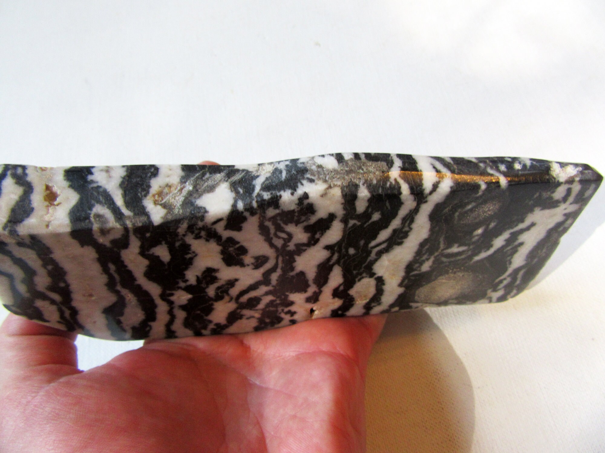 Zebra Marble Chunk Slab | Etsy