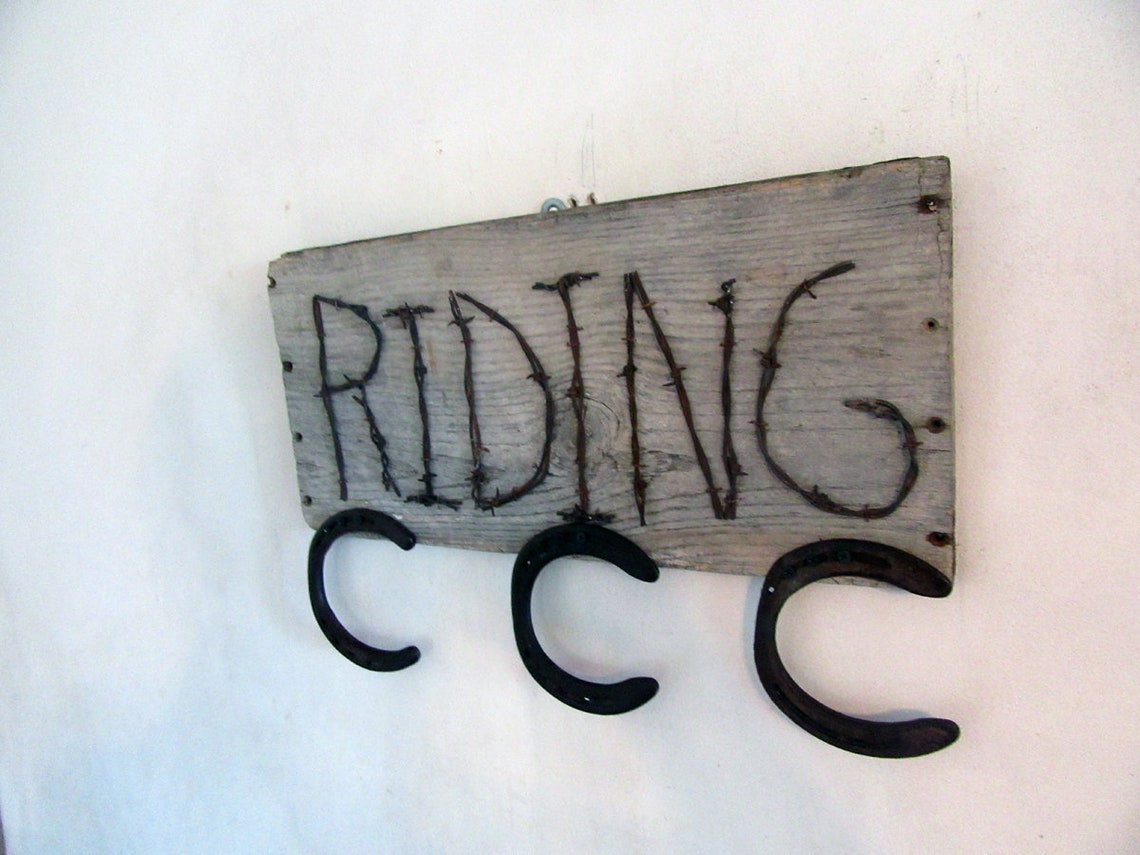 Rustic Rusty Barbed Wire Sign Riding Western | Etsy