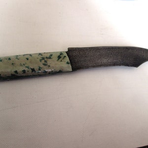 Rustic Rock Handle Hand Made Knife Made From Old Saw Blade Quartz ...