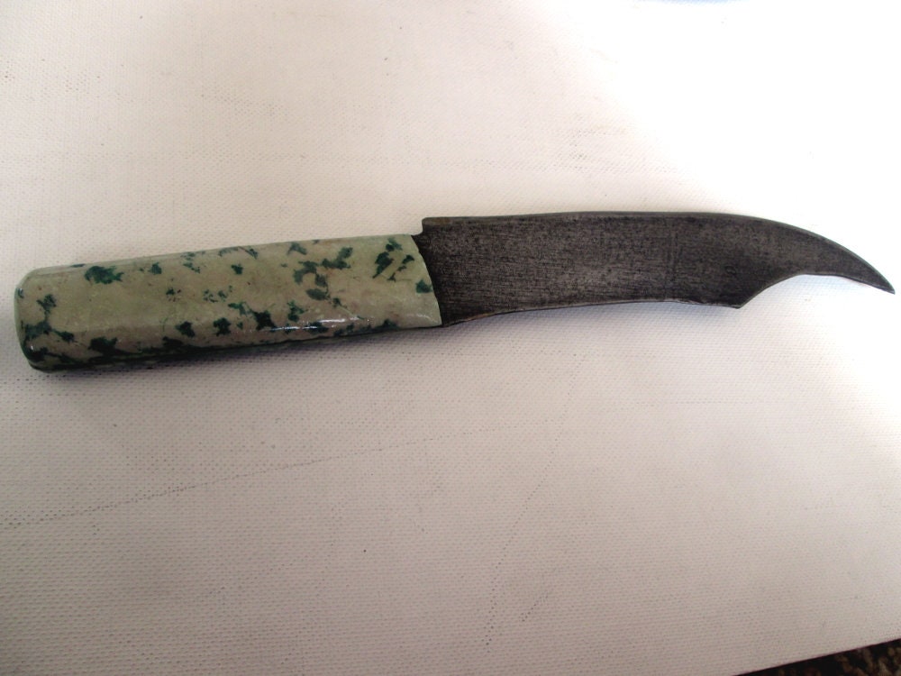 Rustic Rock Handle Hand Made Knife Made From Old Saw Blade - Etsy