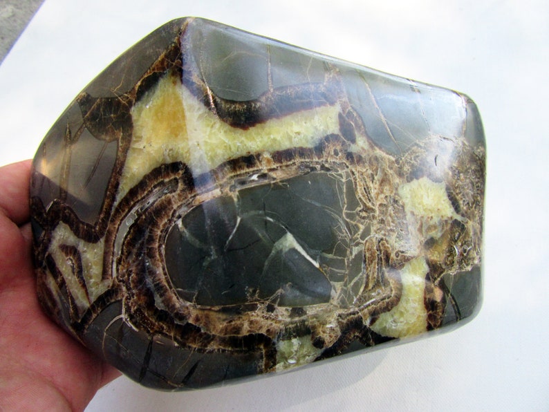 Septarian Nodule Geode Chunk Block Calcite Aragonite Utah - Etsy