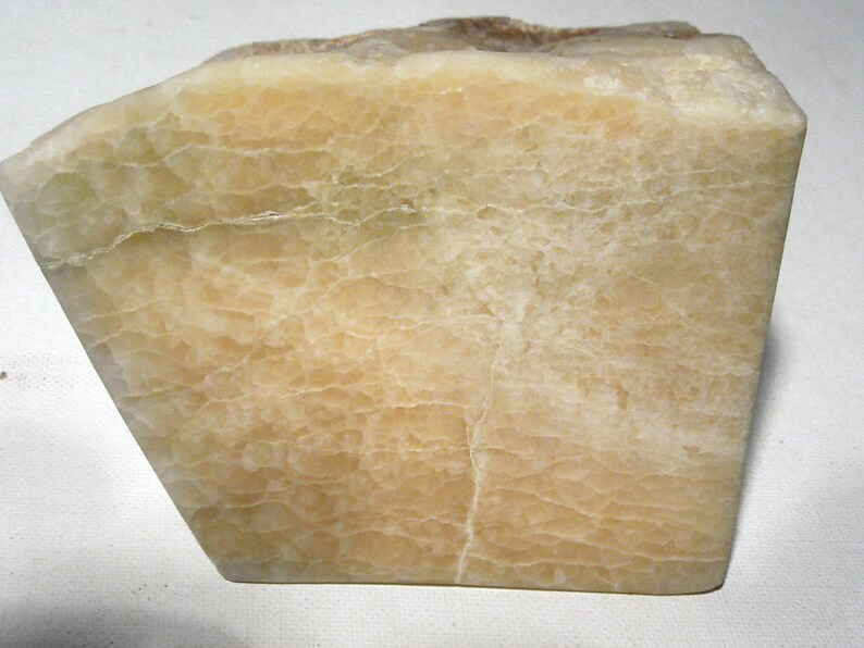 White Calcite Polished Cut Chunk Block Calcium Carbonate Solid - Etsy