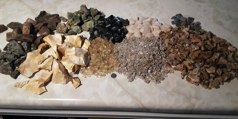 Mystery Rock & Mineral Box Random Rocks Minerals Some Raw Some - Etsy