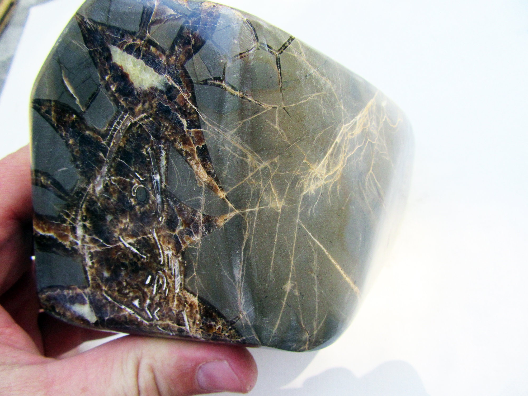 Septarian Nodule Geode Chunk Block Calcite Aragonite Utah - Etsy