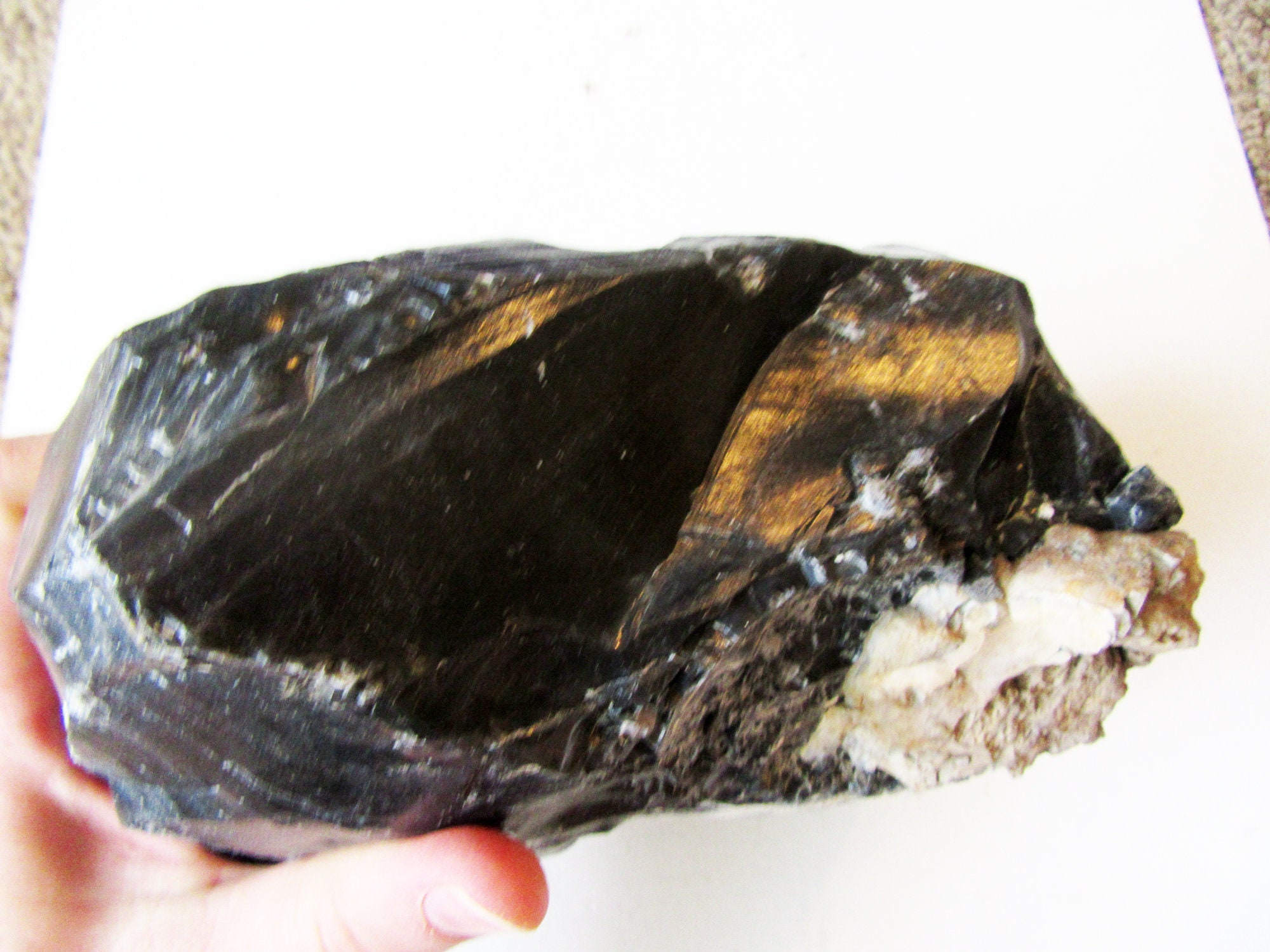 Obsidian Chunk Very Large Raw Knapping Supply Volcanic | Etsy