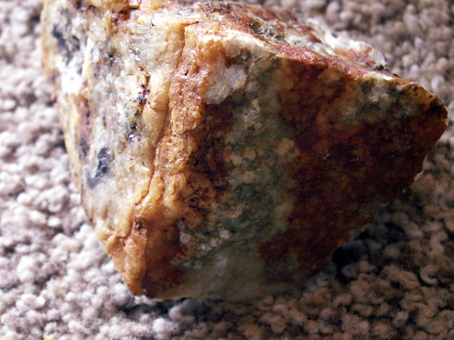 Limonite Quartz and Chalcopyrite Mineral Specimen | Etsy