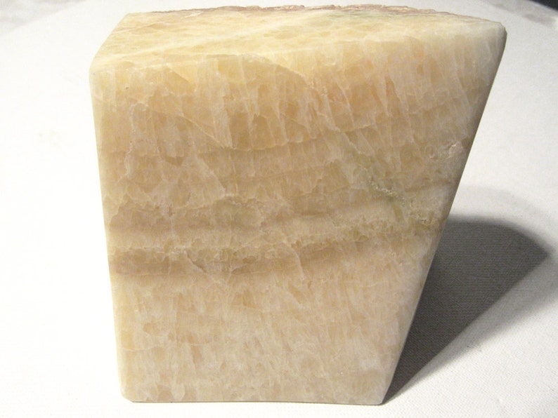 White Calcite Polished Cut Chunk Block Calcium Carbonate Solid - Etsy