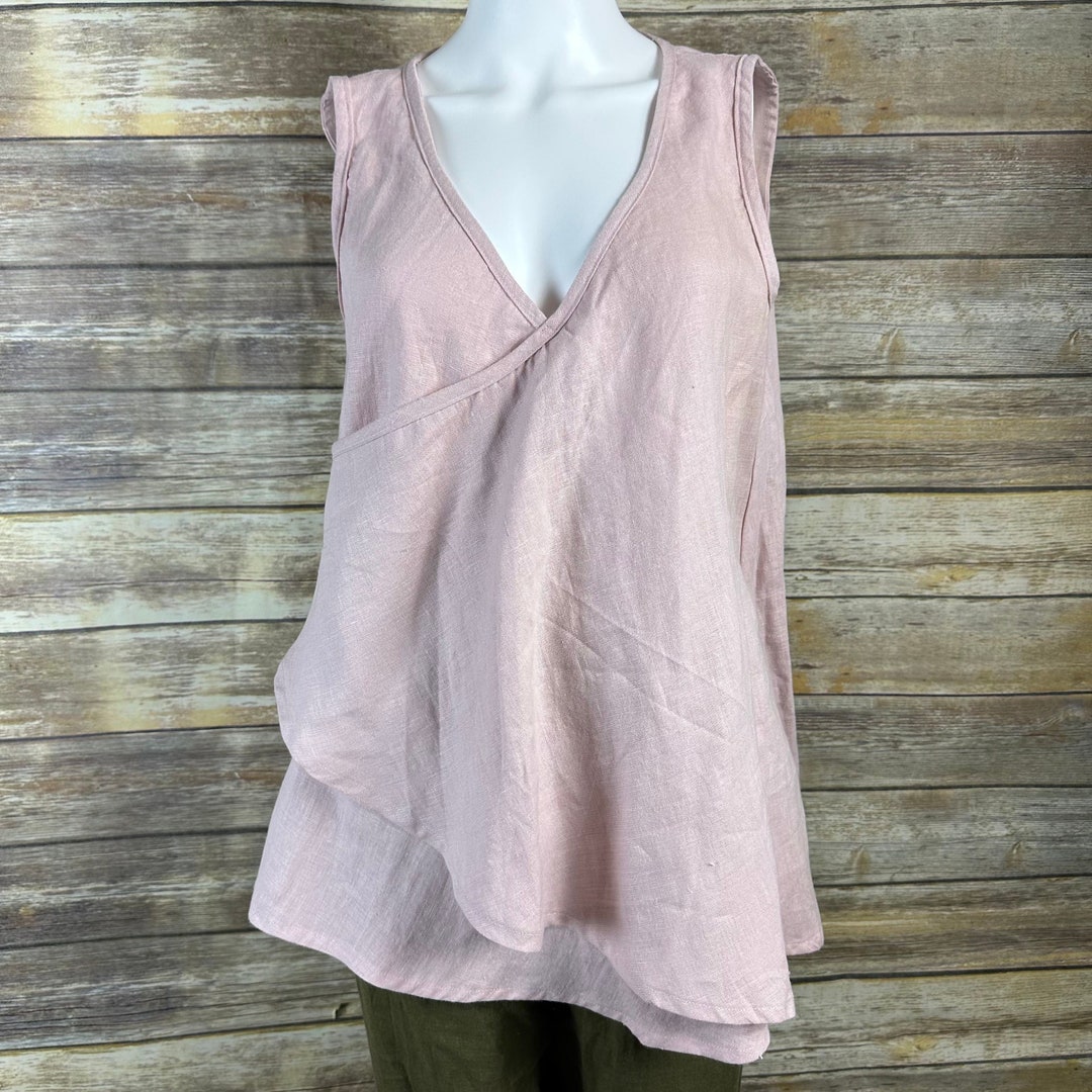 LTA 3010/PINK/ 100% Linen Swing Top - Etsy
