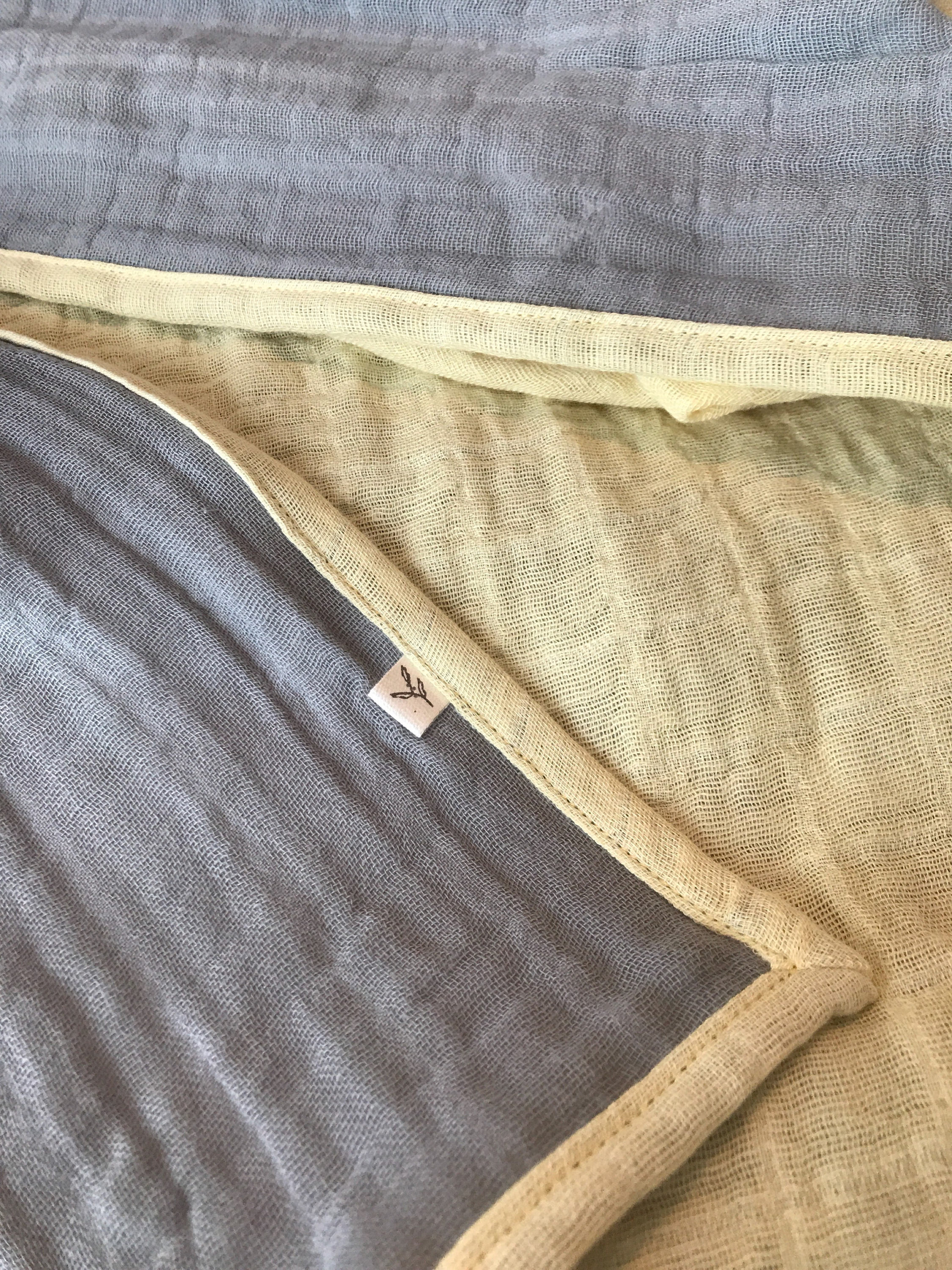 Reversible Muslin Throw Blanket/4 Layers 100%Cotton Gauze | Etsy