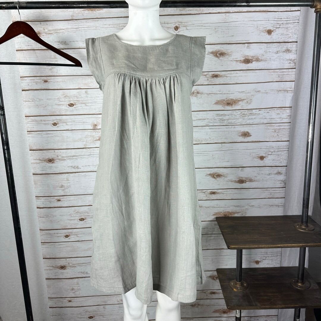 LD 1804/DRIZZLE/100% LINEN Dress/ Length: 34.5" - Etsy