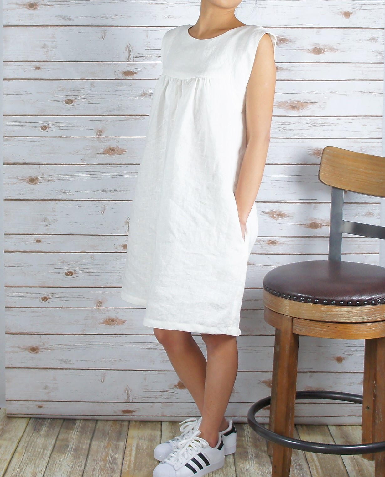 LD 1804/xs/drizzle/ 34.5"/100% LINEN Dress/ 34.5" - Etsy